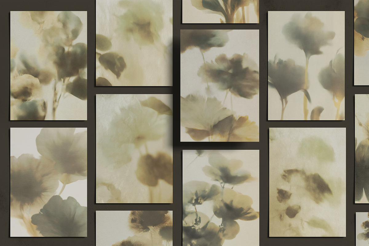 Faded Garden Soft Floral Backgrounds, a Background Graphic by ...