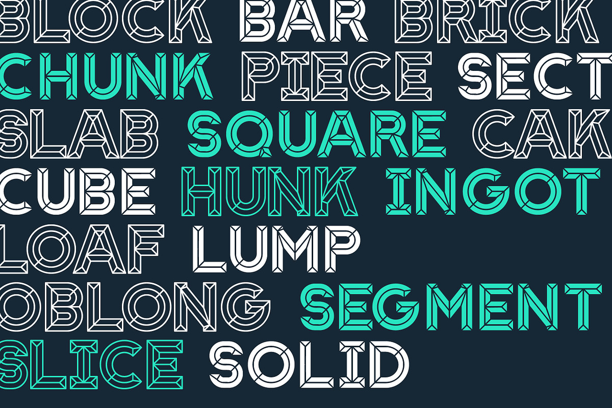 Block Typeface, a Font by Studio Bayley | Creative Market