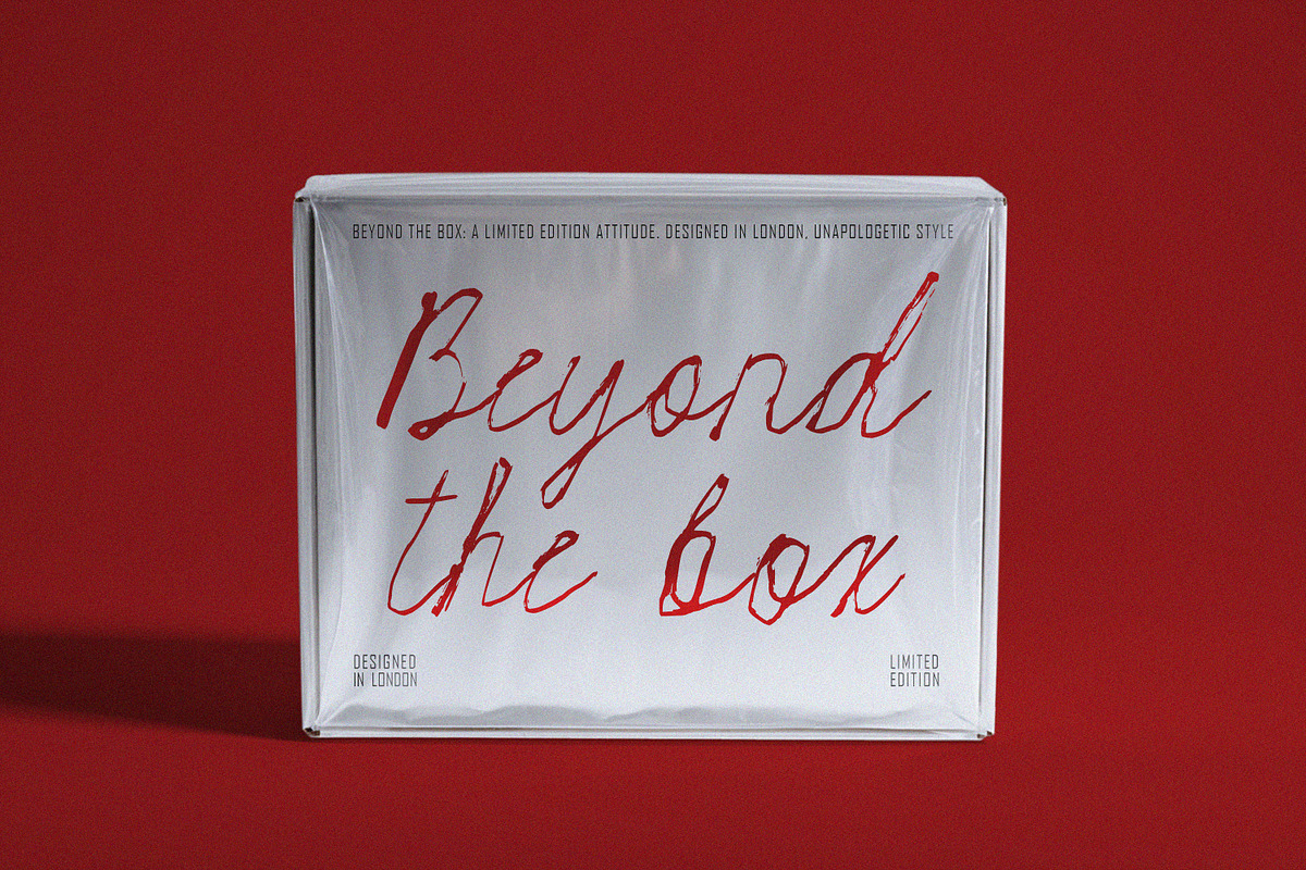 Red Strokes Bold Messy Script Font