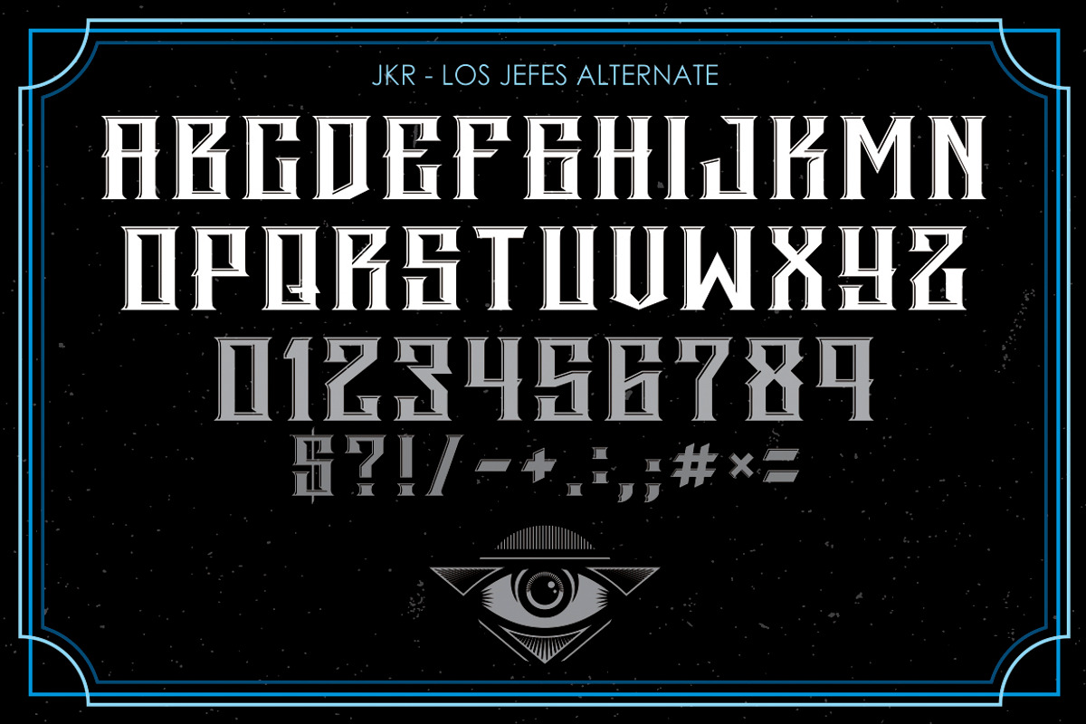 LOS JEFES, a Font by jakejarkor