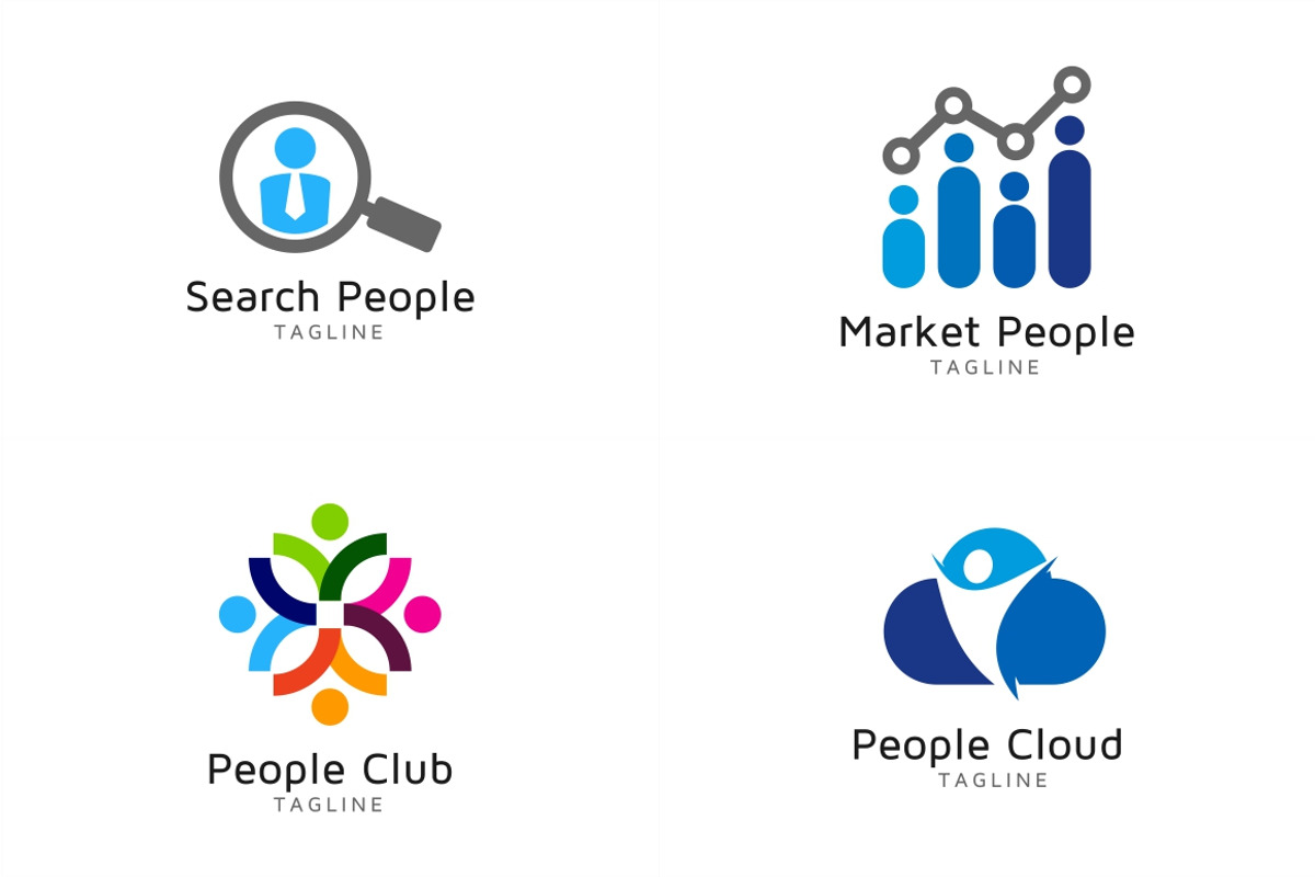 10 People Logo Bundle #6, a Branding & Logo Template by PutraCetol Studio