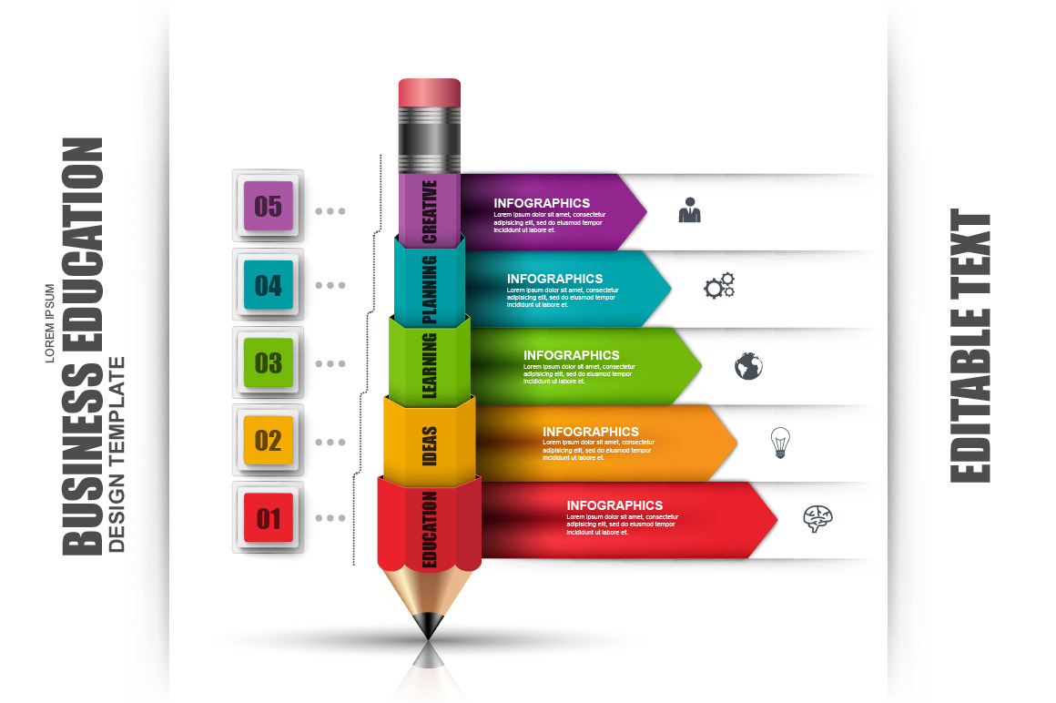 Business Education Infographic, a Presentation Template by alexdndz
