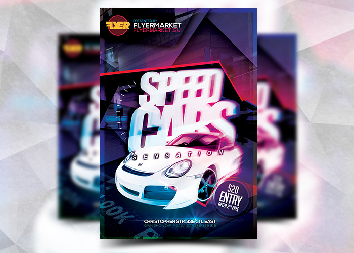 Speed Cars - Flyer Template, a Flyer Template by Flyermarket | Creative ...