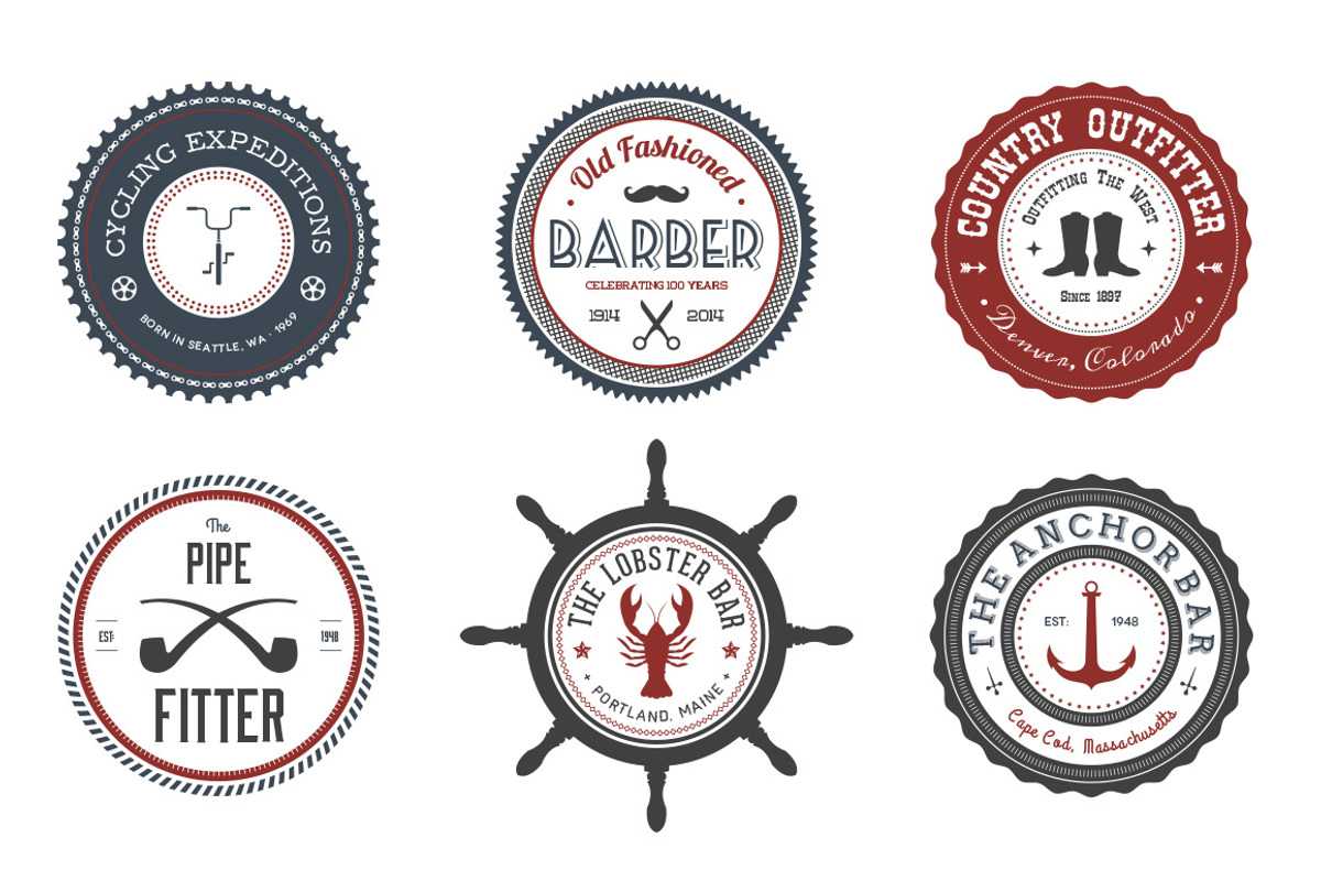 12 Logo Badges, a Graphic by Callie Rian & Co.