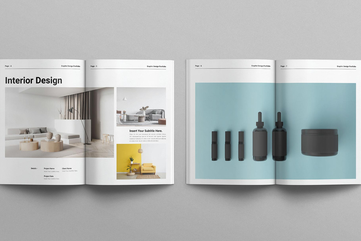 Graphic Design Portfolio, a Brochure Template by E-Type