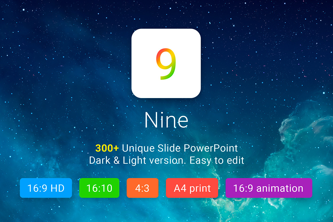 Nine - Multipurpose PowerPoint, a Presentation Template by HiSlide.io