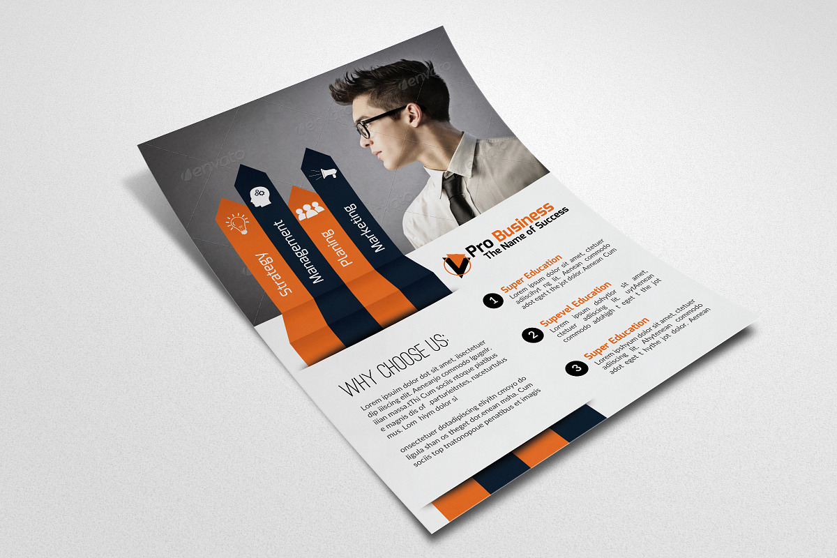 Business executive Coach Flyer, a Flyer Template by Psd Templates