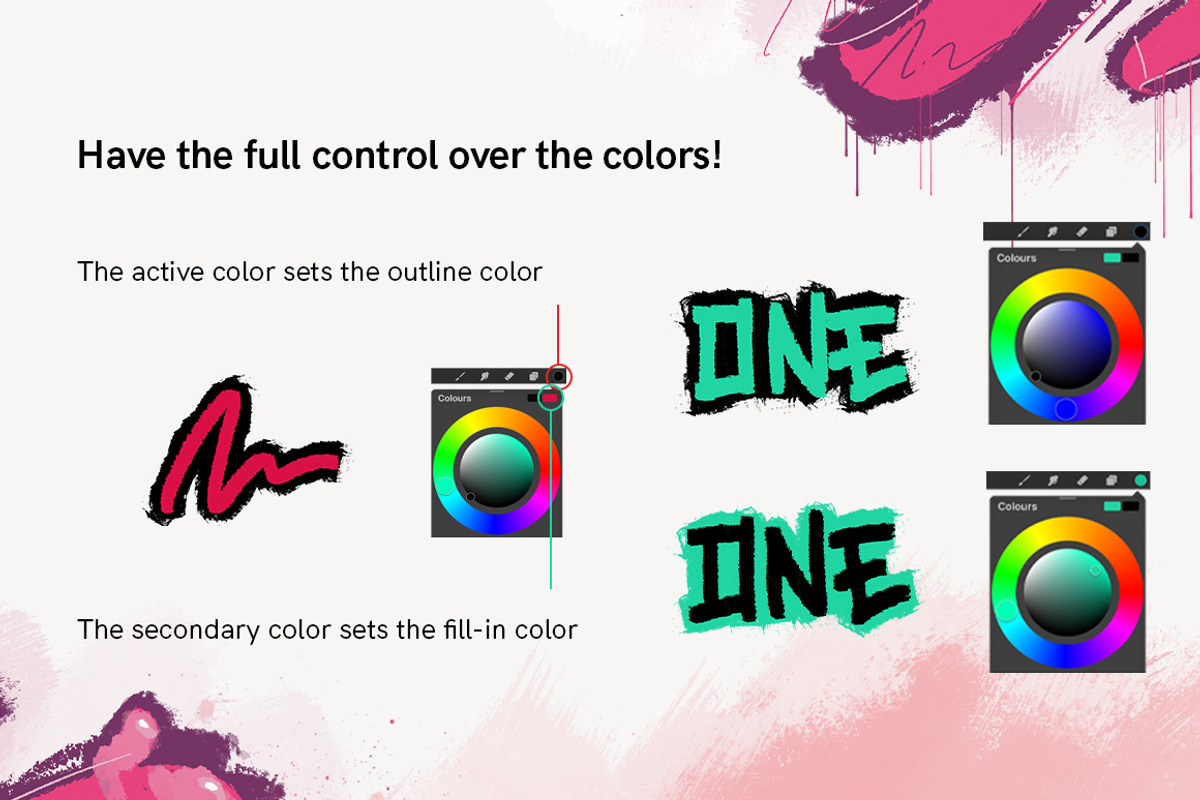 Dirty Outlines - Procreate Brushes, a Brush Add-On by Snooze one