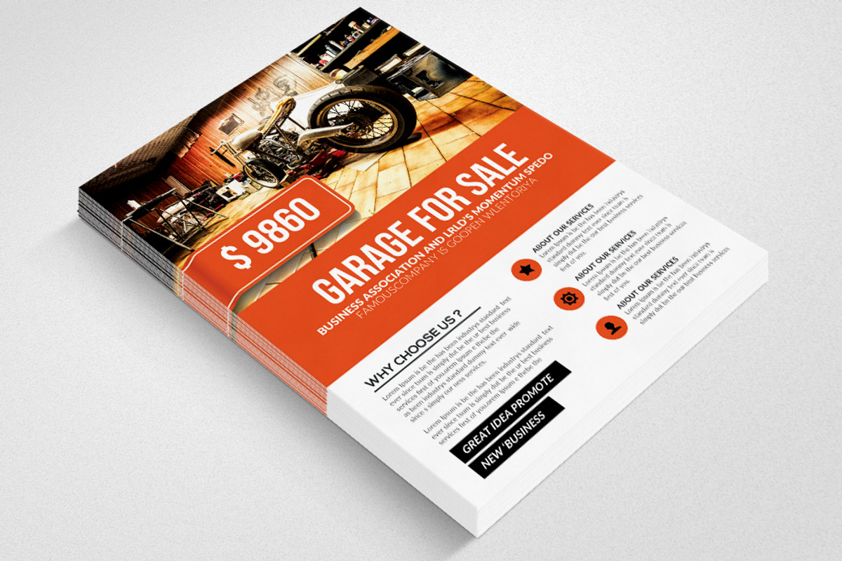 Garage Sale Promotion Flyer, a Flyer Template by Business Flyers