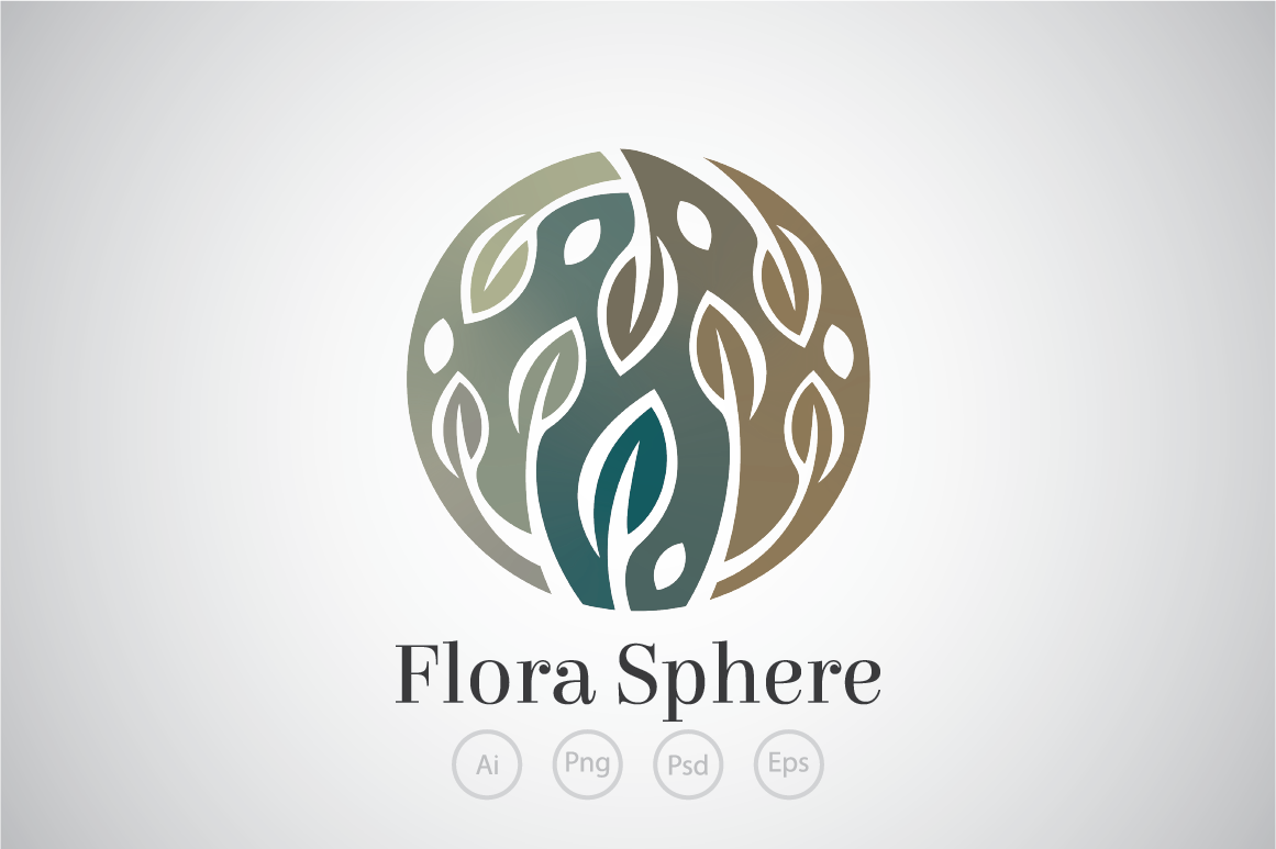 Flora Sphere Logo Template, a Branding & Logo Template by Heavtryq Design