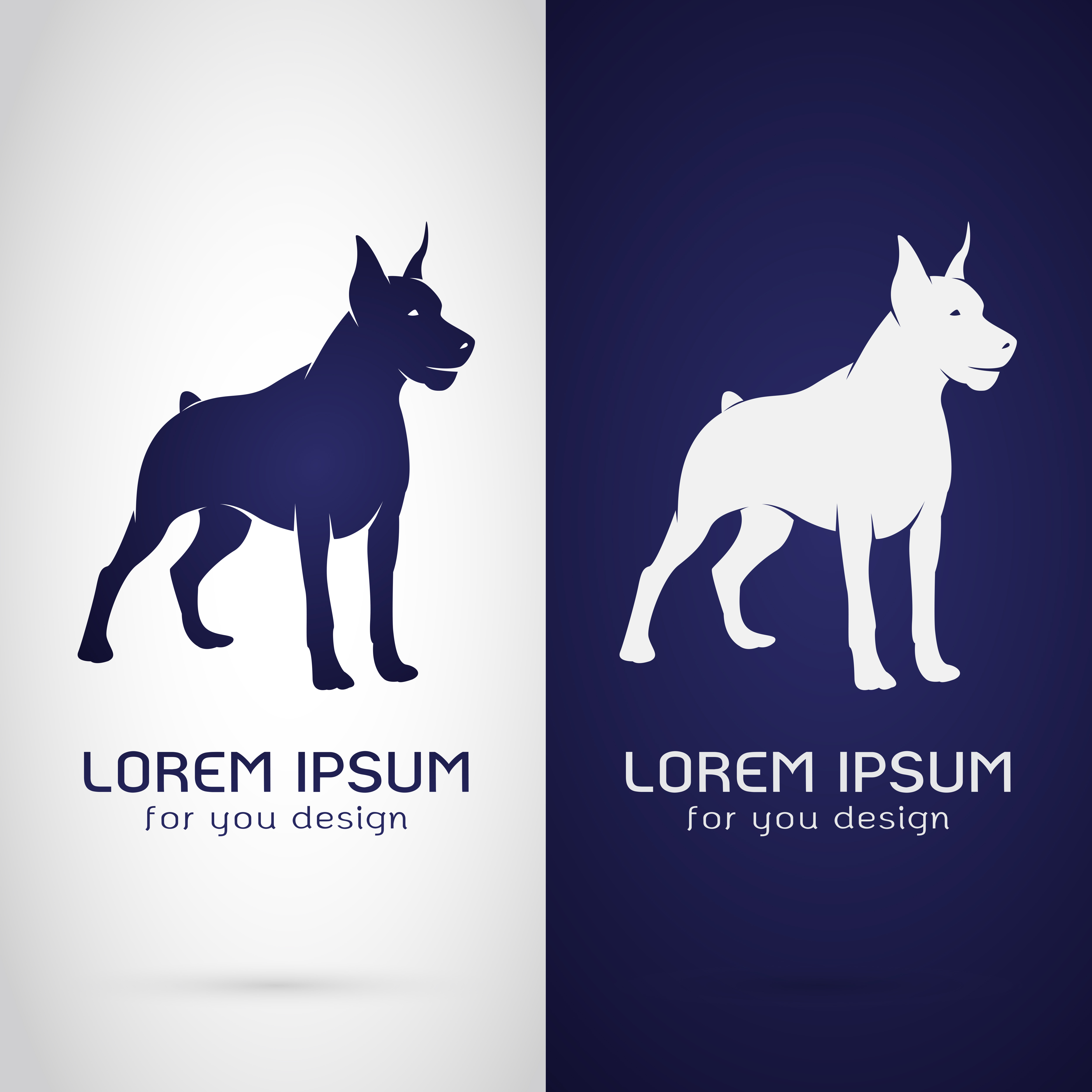 Vector image of an dog design, an Outline Icon by yod67