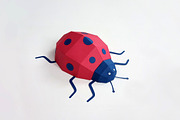 DIY Lady bug beetle - 3d papercraft, a Templates & Theme by PAPER amaze