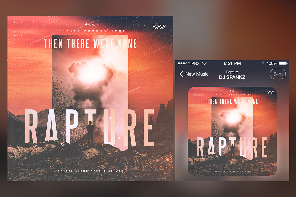 Rapture Album Cover Template, a Social Media Template by PremadePixels.com