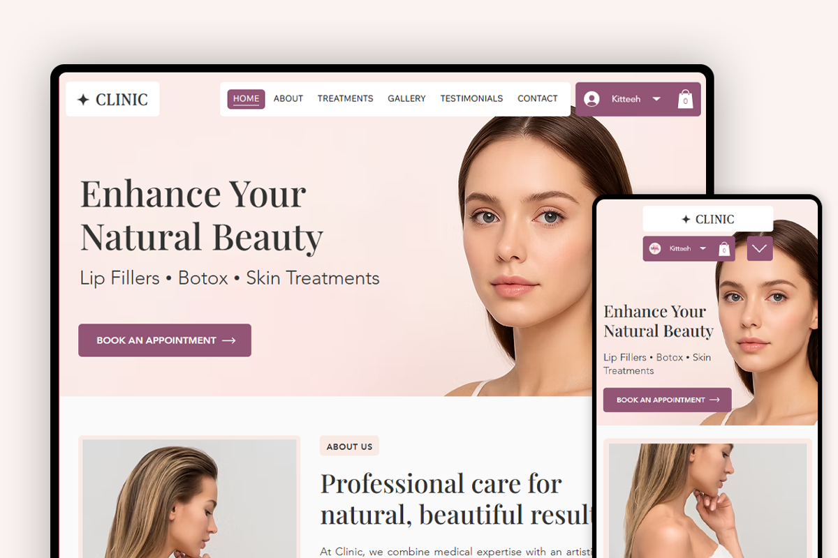 Aesthetics Wix Studio Website, a Wix Template by Kitteeh