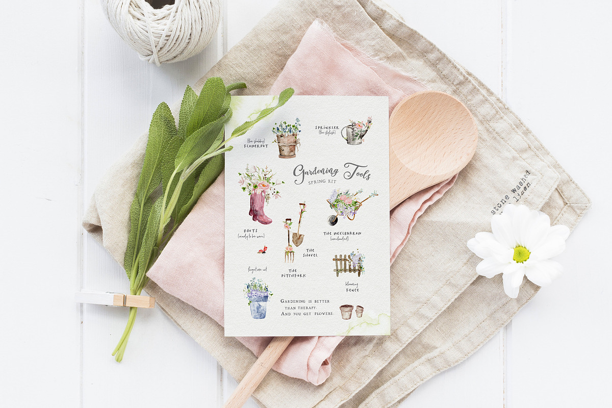 Hello Spring - Gardening Graphics, an Object Graphic by studioequinox