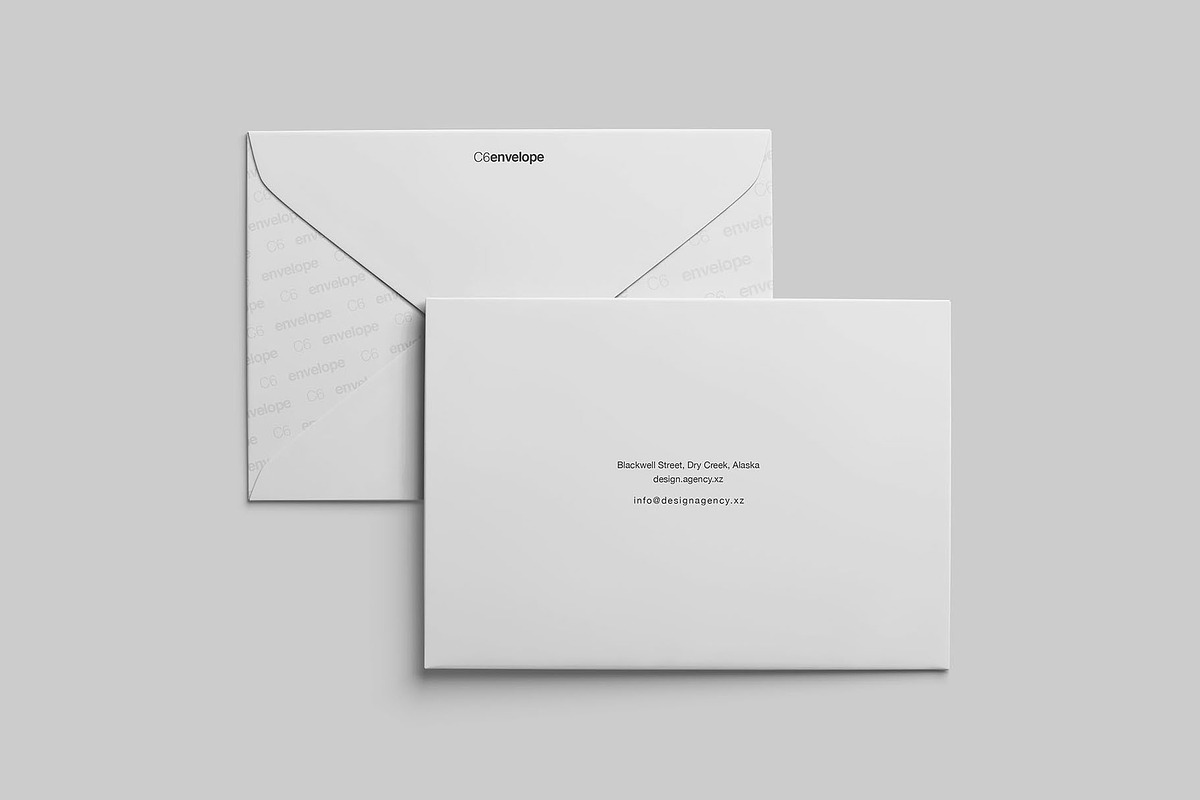 C6 Envelope Mockup, a Packaging Mockup by Graphic Pear
