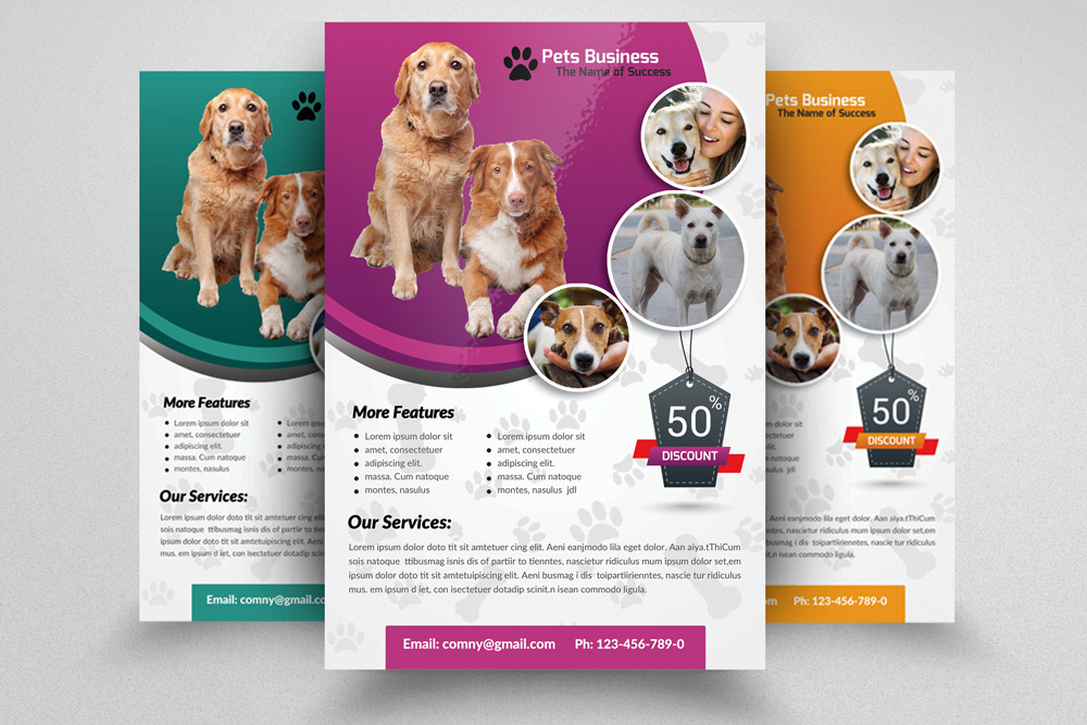 Pet Shop Business Flyer Template, a Flyer Template by Business Flyers