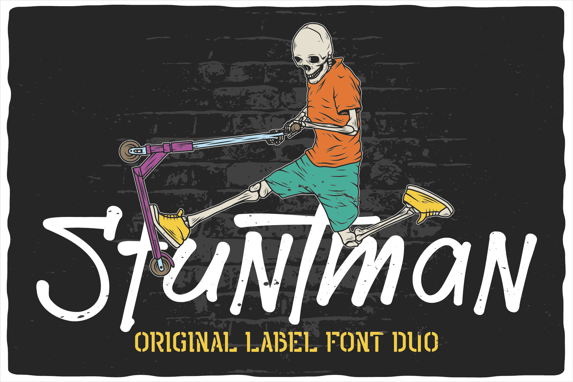 Stuntman Font Duo, a Font by VozzyStock