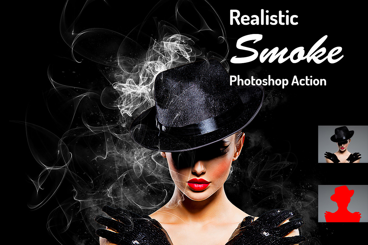 Realistic Smoke Photoshop Action, an Action Add-On by Studio Retouch