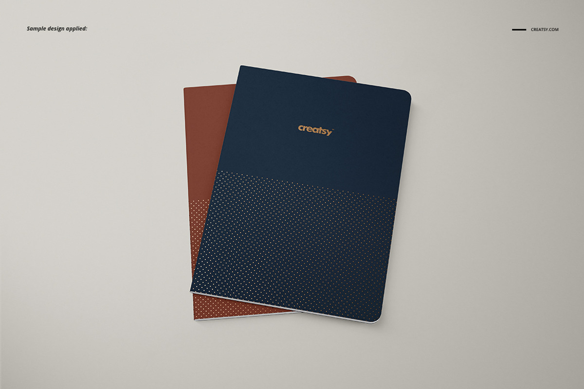 A5 Classic Notebook Mockup Set, a Print Template by creatsy5