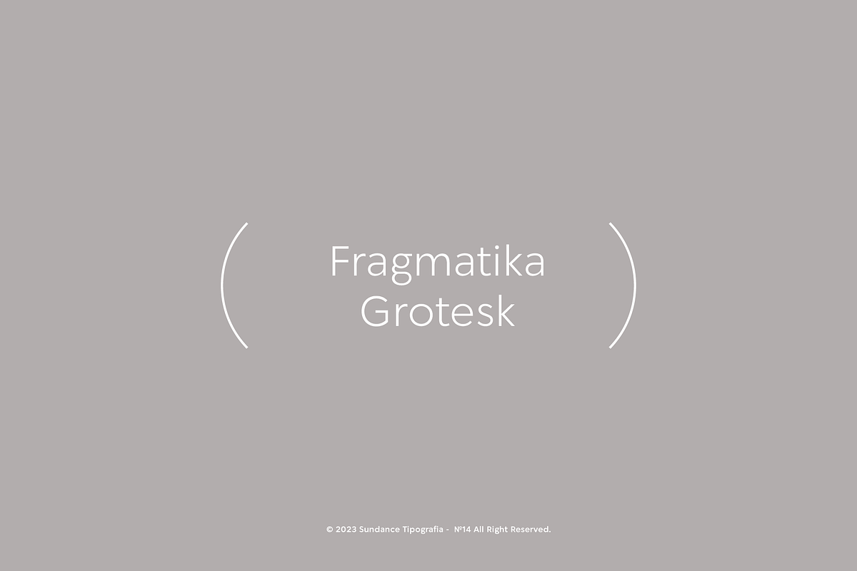 Fragmatika Grotesk (60% Off), a Sans Serif Font by Sundance Tipografia