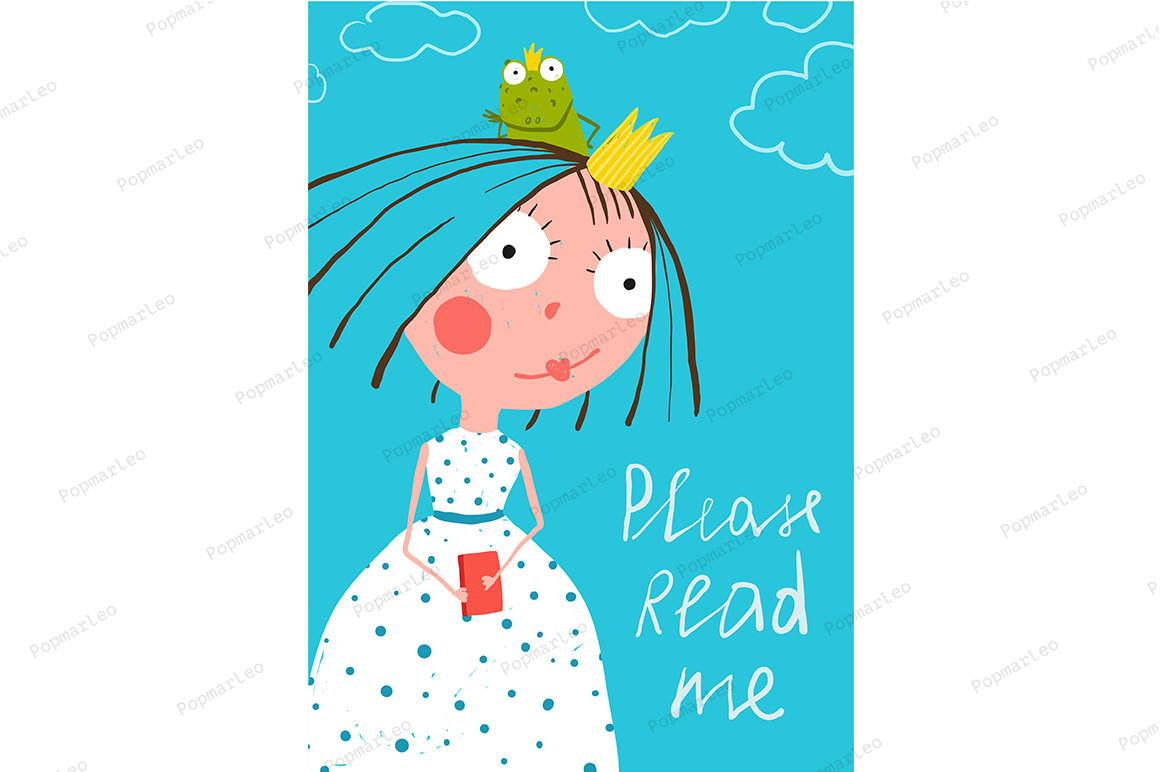 Princess Reading Fairy Tale Books, an Education Illustration by ...