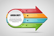 Arrow Unity Infographic, a Templates & Theme by h.utomo