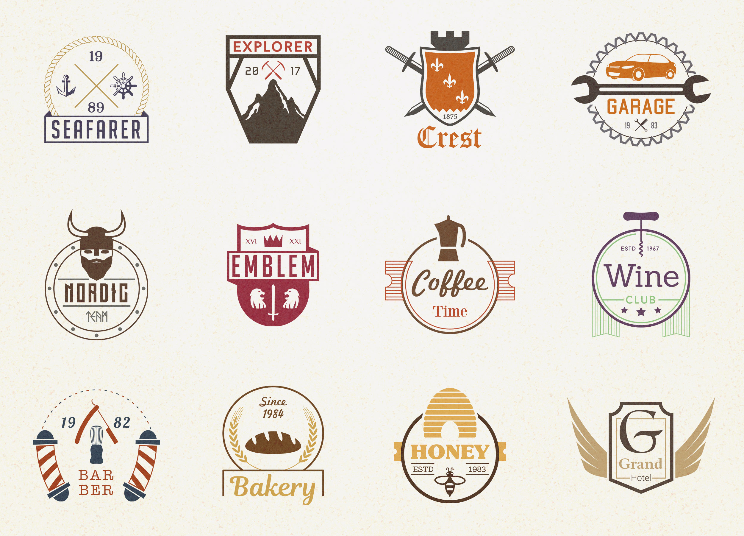 570+ Badges Logo Bundle 92% off, a Branding & Logo Template by ...