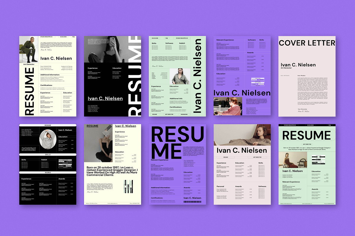 CV | Resume Kit Template, a Resume Template by Studio Industry