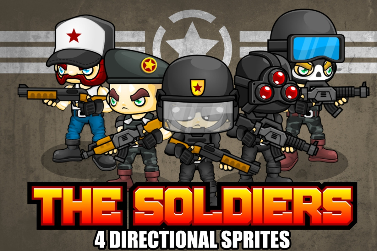 The Soldier - Game Sprites, an Illustration by pzUH