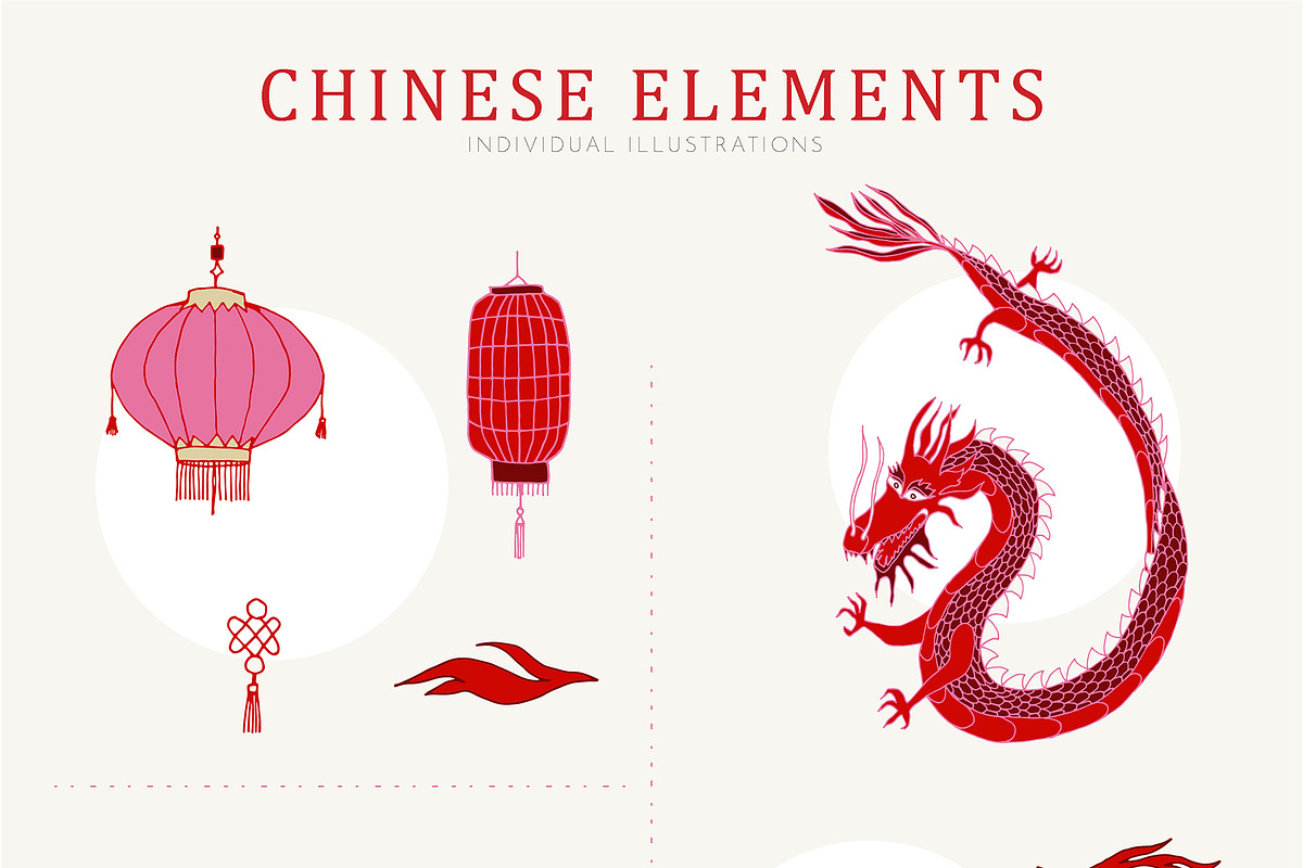 Chinese Seamless Vector Patterns, a Pattern Graphic by Youandigraphics