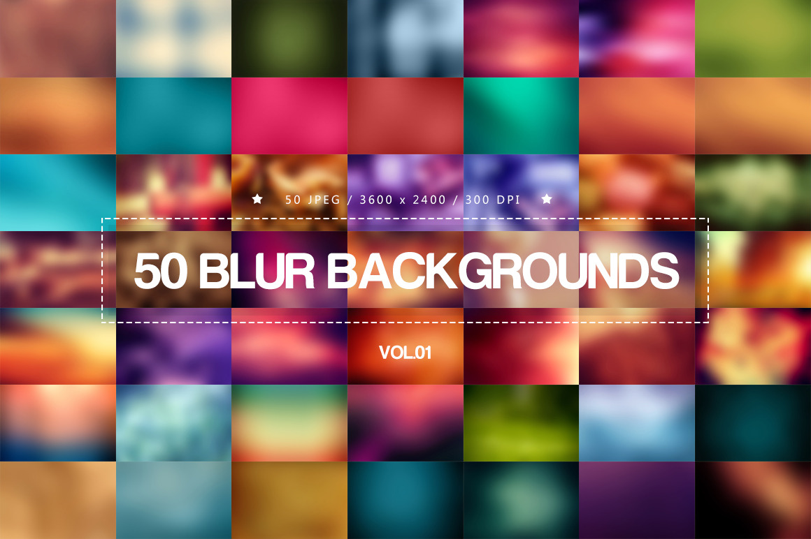 50 Blur Backgrounds _ Vol.01, a Texture Graphic by Orange Fox