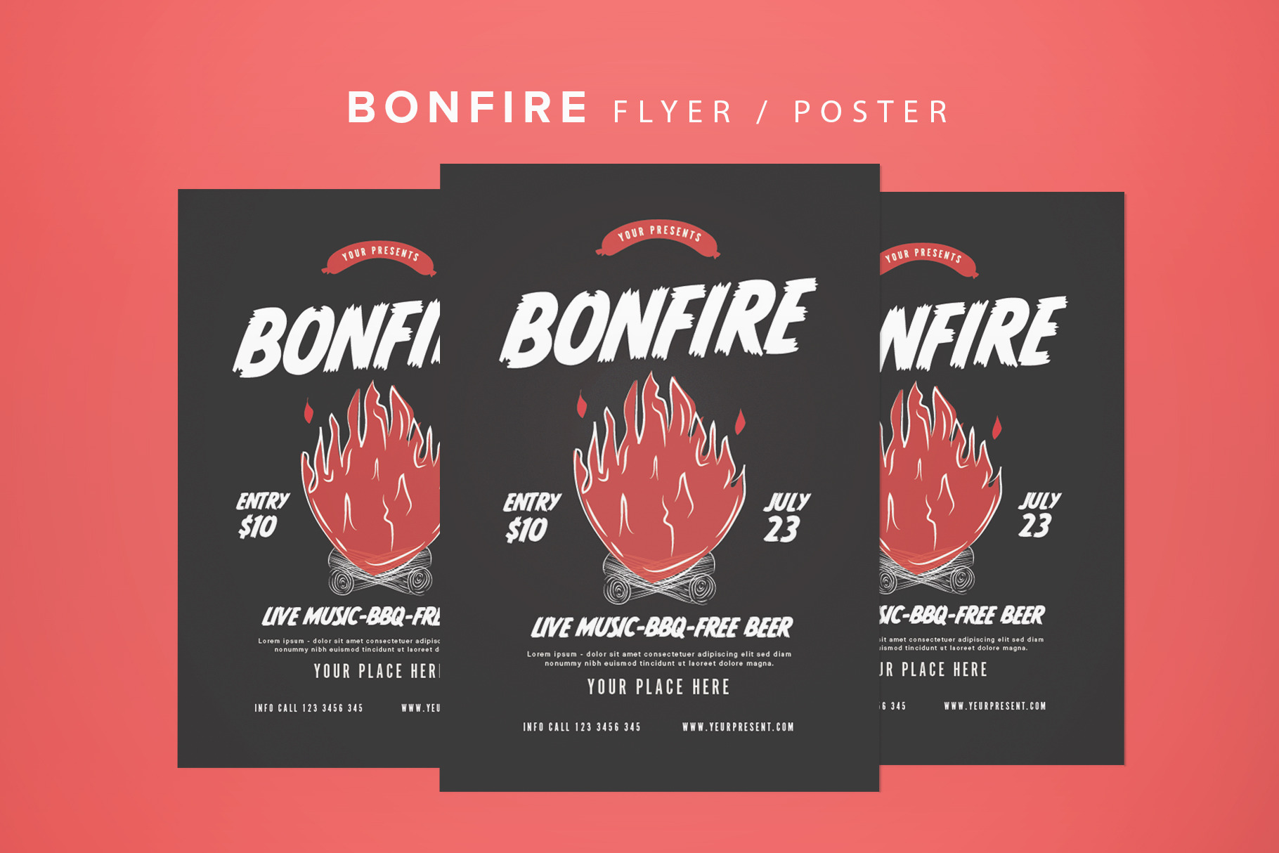 Bonfire Flyer, a Flyer Template by lilyshop