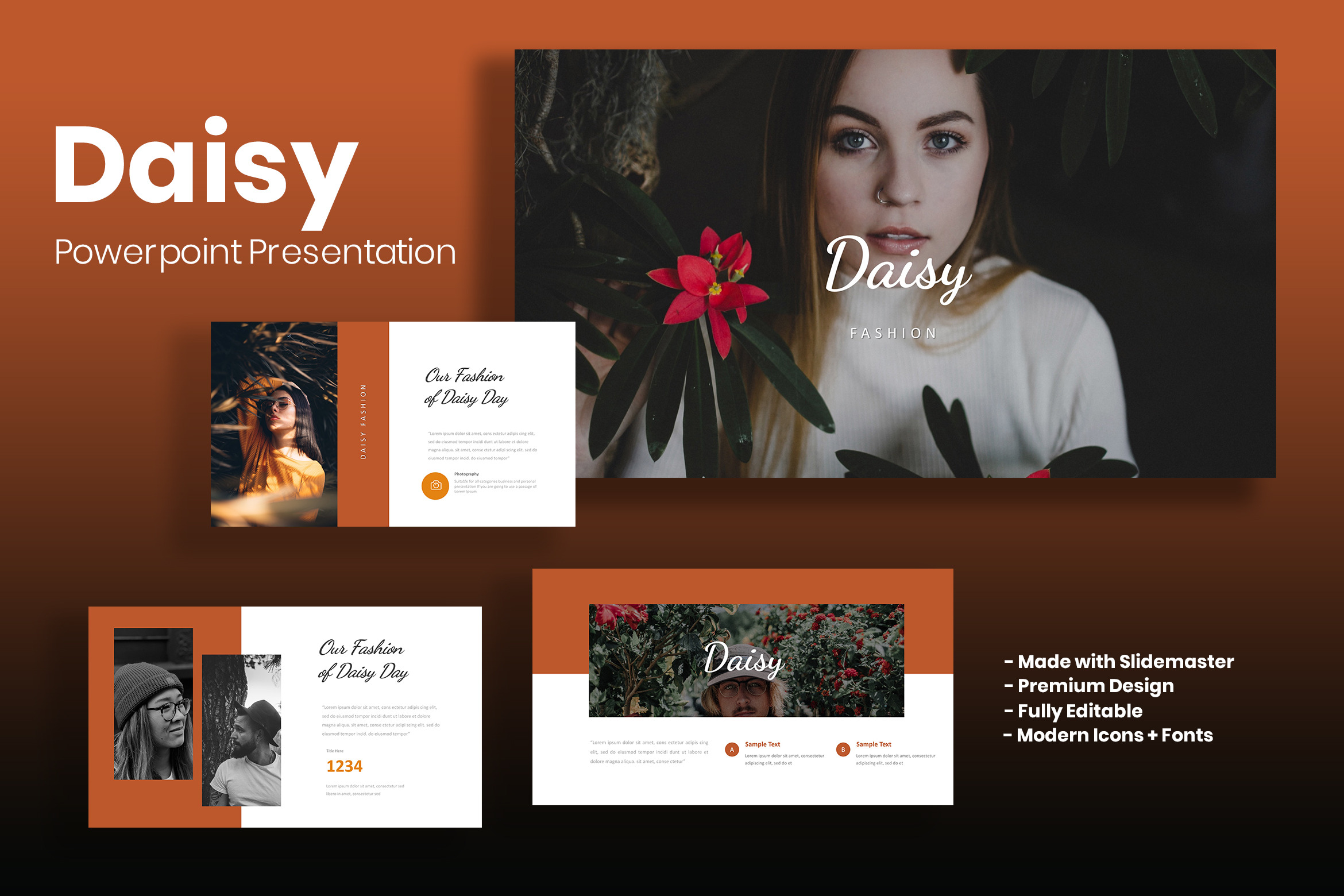 Daisy - Powerpoint Template, a Presentation Template by AQR Studio