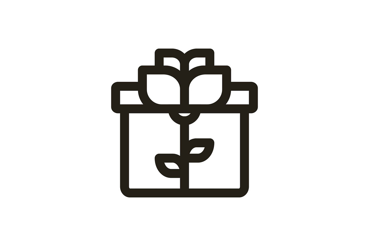 Flower Gift Logo, a Branding & Logo Template by Buqancreative