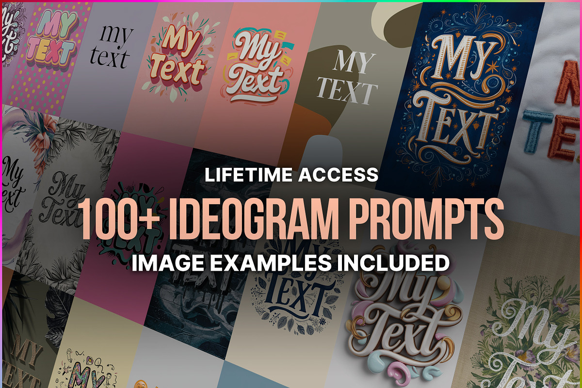 100+ Ideogram Text Style Prompts, an Illustration by Sevenstyles