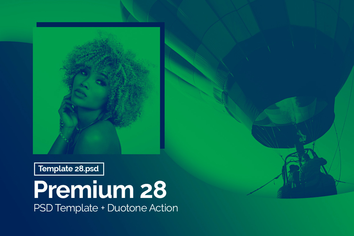 PSD Template Duotone Action