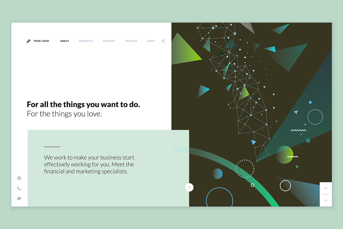 Creative website template design, a Templates & Theme by PureSolution ...