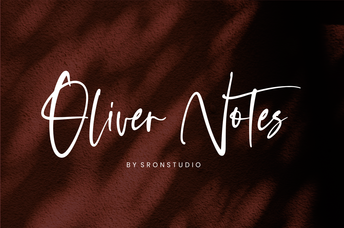 Oliver Notes - Handwritten Font, a Script Font by Sronstudio