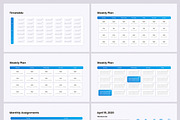 Schedule Google Slides, a Presentation Template by HiSlide.io