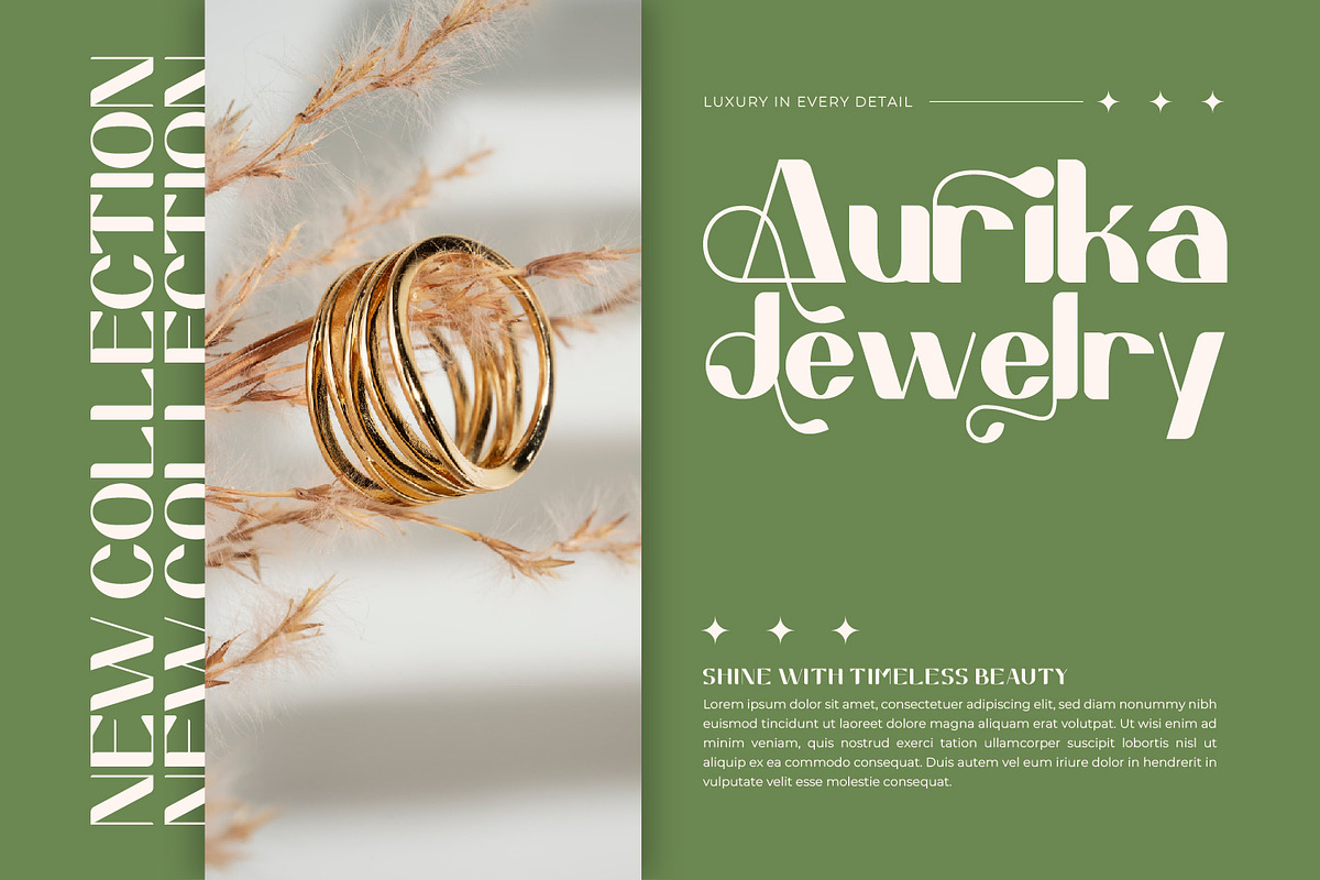 Greenic - Modern Serif Display Font, a Serif Font by Rishsketch