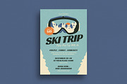 Ski Trip Event Flyer, a Flyer Template by Guuver