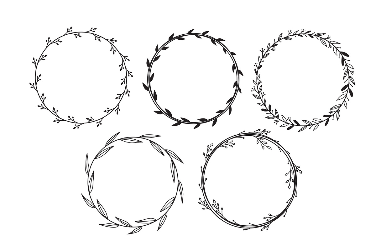 20 Vector Wreaths, a Graphic by aivos