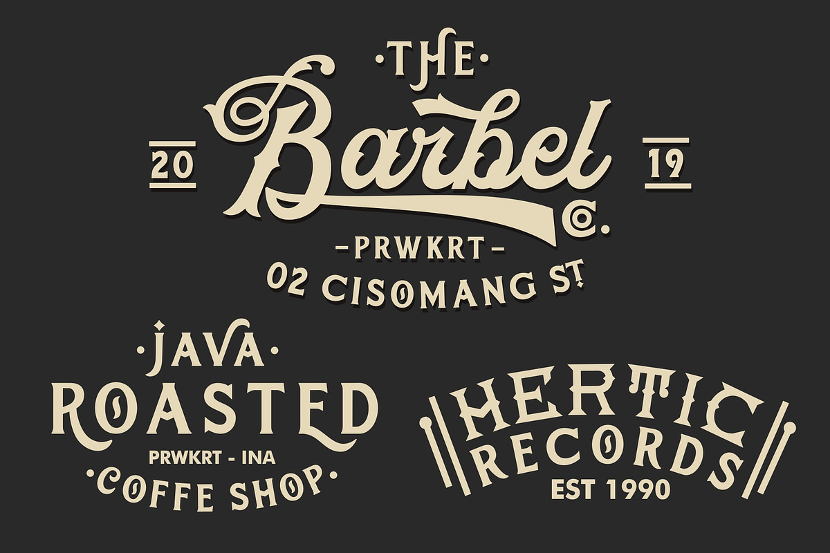 Raighton Font Collections!, a Script Font by HRDR