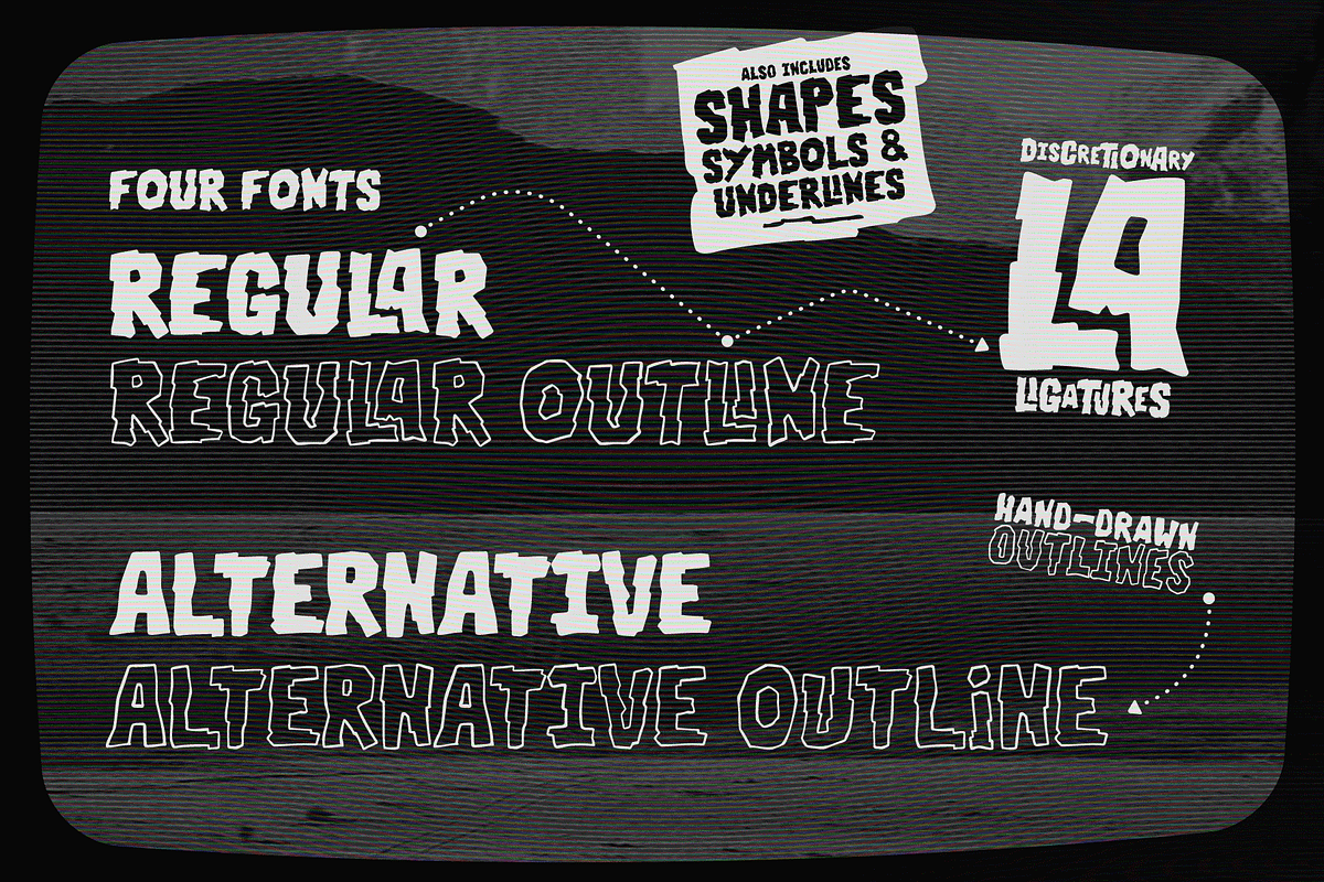 Space Rocks! A Retro Sci-Fi Font