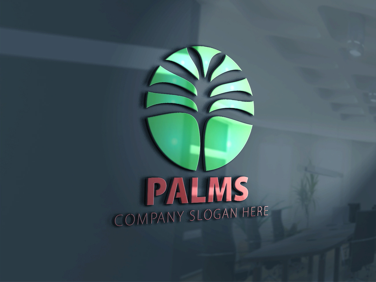 Palms Logo, a Branding & Logo Template by essegraphic