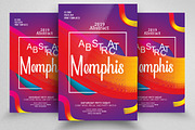 Abstract Memphis Style Flyer, a Flyer Template by Psd Templates