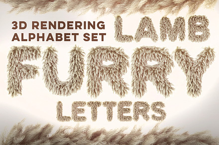 3D Furry Letters Pack | Graphics ~ Creative Market