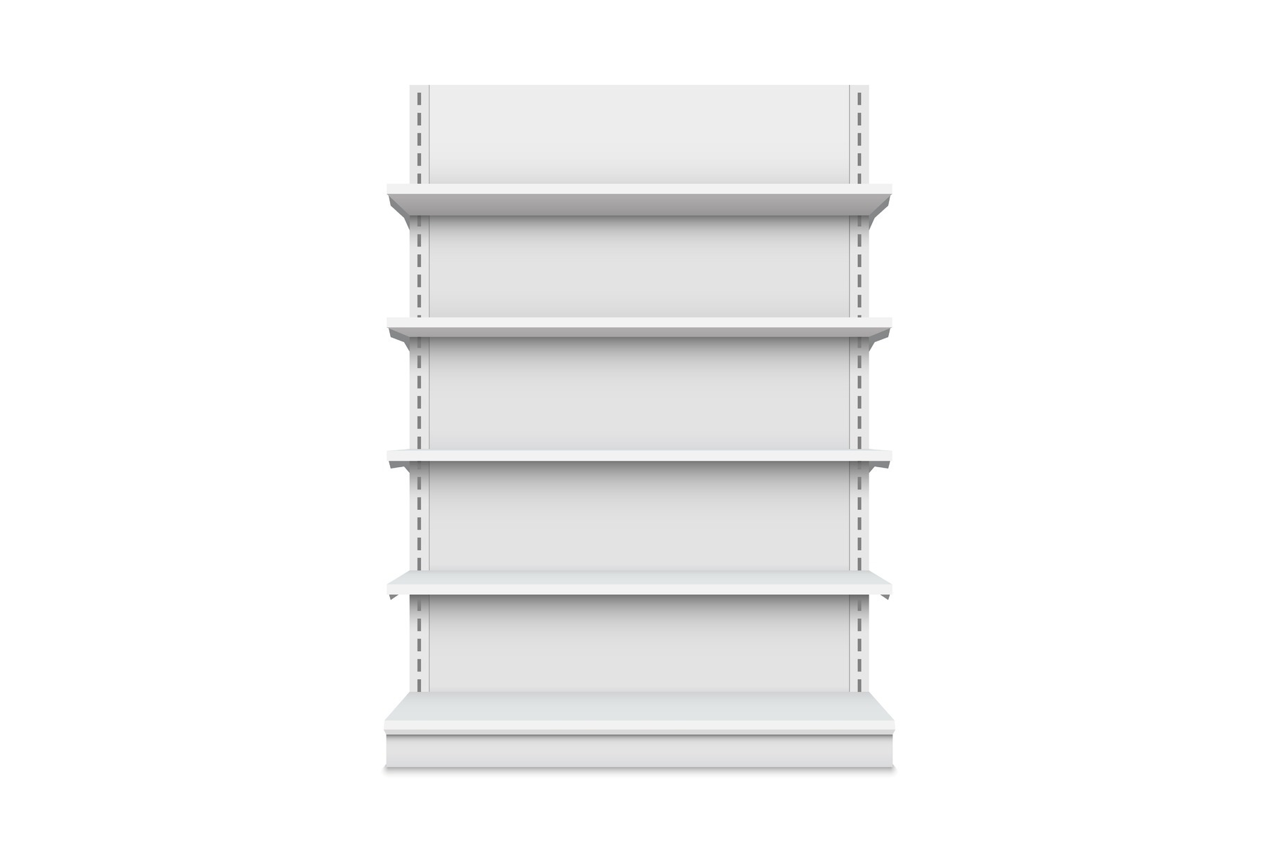Empty store shelves, retail shelf., a Work Illustration by HAPPY VECTOR