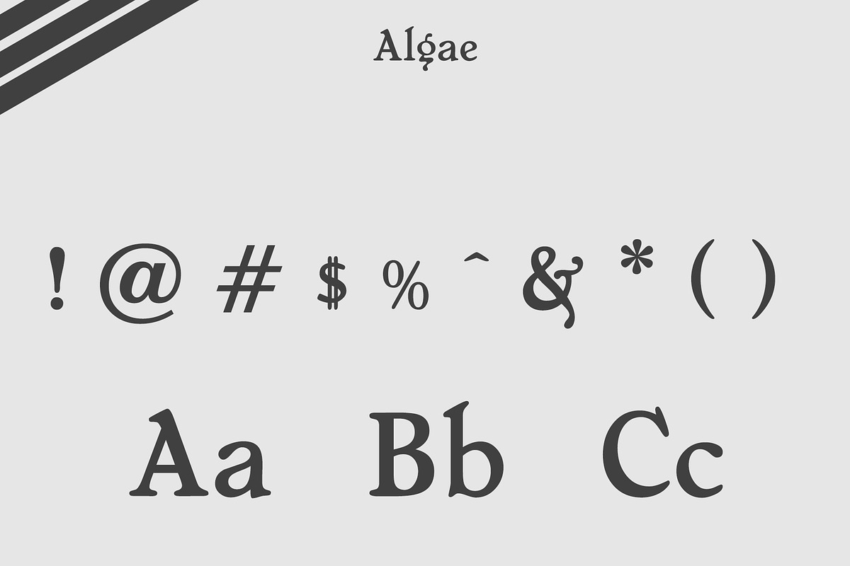 Algae font